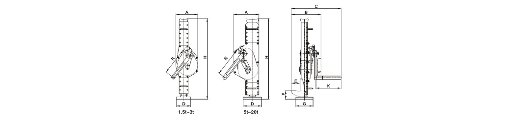 mechanical steel jack-ratchet jack